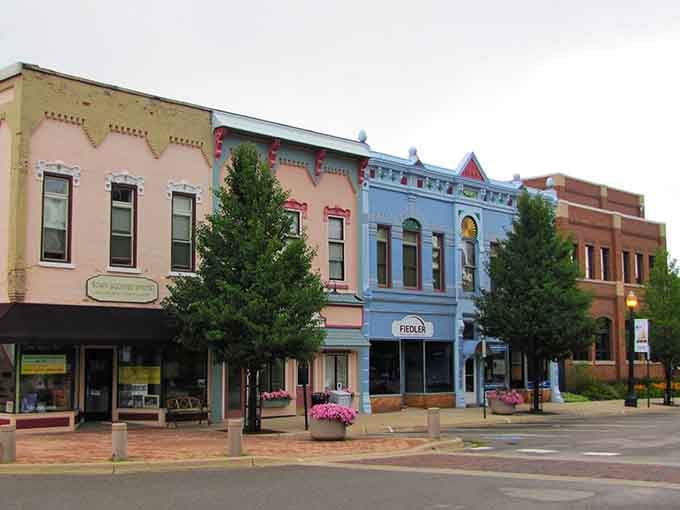 These storefronts have more character than most reality TV shows, and they've been standing here looking this good for generations.