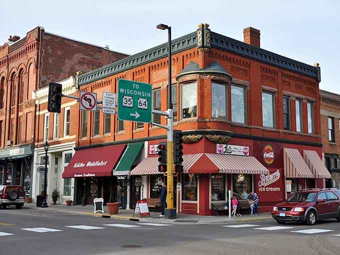 These red brick beauties have been standing guard over Main Street longer than most of us have been alive, and they're not going anywhere.