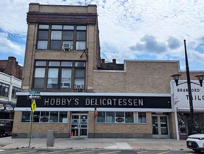 That classic storefront isn't trying to impress anyone, and that's exactly why it does.
