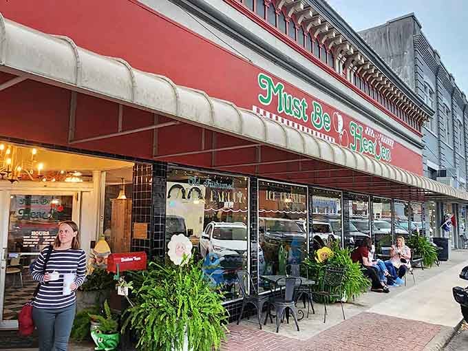 That red awning isn't just decoration&mdash;it's a beacon calling pie lovers from across Texas to paradise.