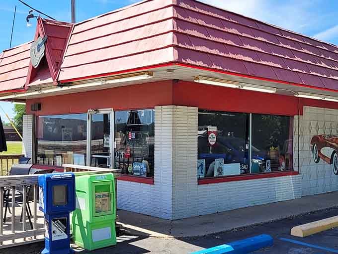 Even the exterior whispers "come inside for comfort food" in the most charming way possible.