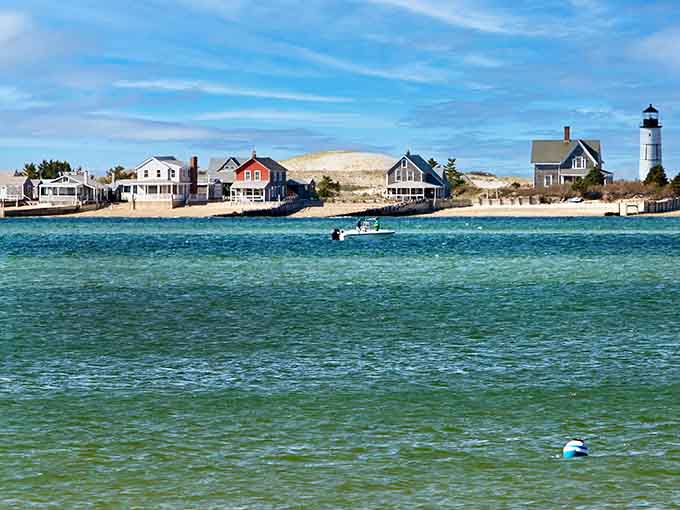 Sandy beaches, colorful houses, and a lighthouse standing guard&mdash;this is the Cape Cod postcard come to life, folks.