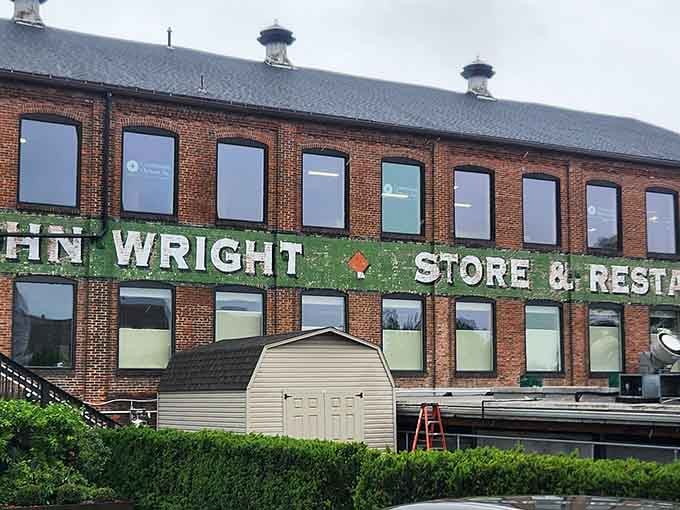 That historic brick facade isn't just for show, it's where industrial heritage meets your next great meal.