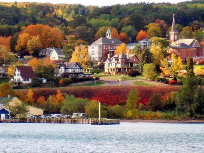 There's your postcard shot: Bayfield rising from Lake Superior's shore like a New England daydream that took a wrong turn and ended up in Wisconsin.