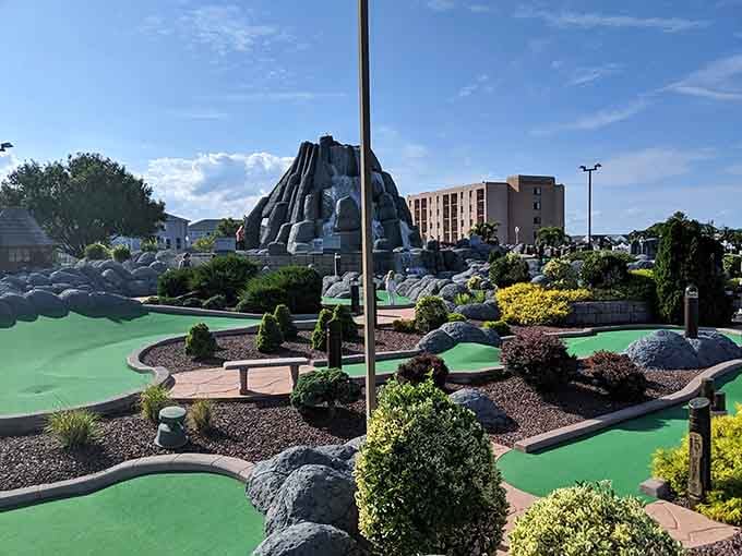 The landscaping here rivals some actual resorts, proving mini golf can be both challenging and genuinely beautiful to behold.