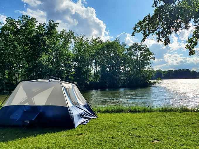 Wake up to this waterfront paradise where your morning coffee tastes better with that sparkling lake view.