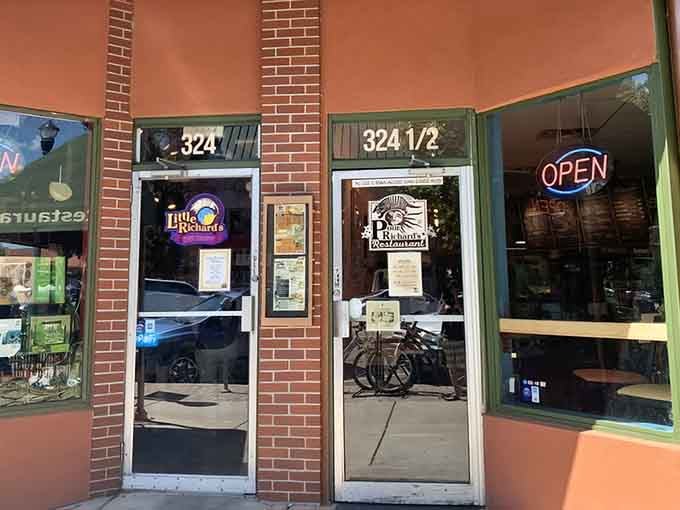 Those unassuming storefronts hide one of Colorado Springs' best-kept secrets: books, wine, and pizza under one roof.