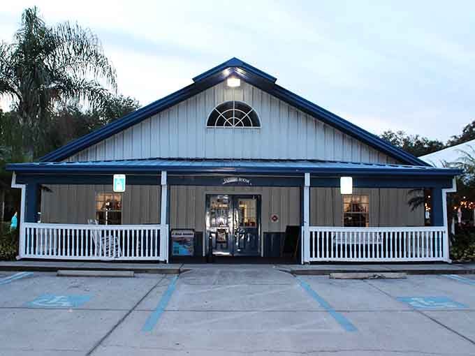 Evening light hits the winery just right, making you forget you're minutes from Tampa's traffic jams.