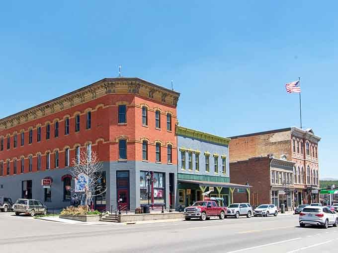 Harrison Avenue's Victorian buildings stand proud in their candy-colored glory, refusing to apologize for their fabulousness.