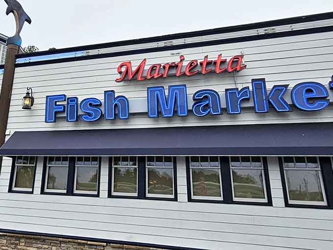 From the outside, it looks like a classic fish house, but inside awaits an aquatic wonderland.