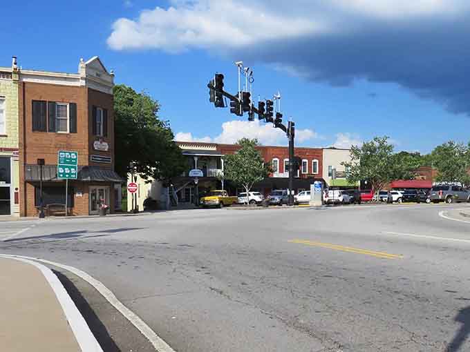 Main Street looks like someone actually cared about preserving history instead of bulldozing it for another parking lot.