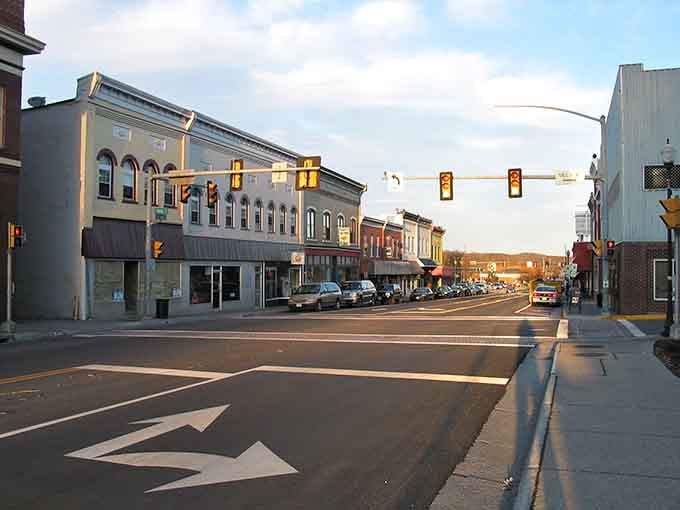 Downtown Radford glows in golden hour light, proving small-town charm doesn't require a Hollywood budget.