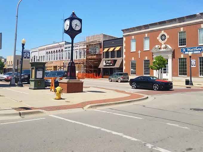 Downtown Lapeer's historic brick buildings prove that charm doesn't require a theme park admission fee or overpriced parking.