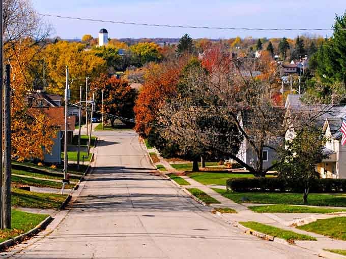Tree-lined streets like these are what retirement dreams are made of, minus the Hollywood budget and paparazzi drama.