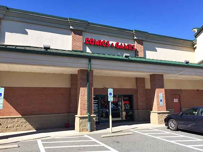 That bold red signage against blue Carolina sky promises adventures your younger self only dreamed about finding.