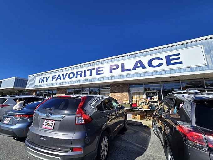 When the lot looks this busy, you know you've found where the serious collectors come to play.