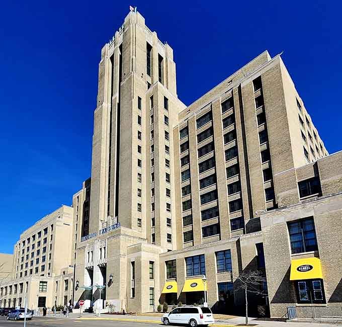 That Art Deco tower isn't just for show, it's your beacon to culinary adventures from around the globe.