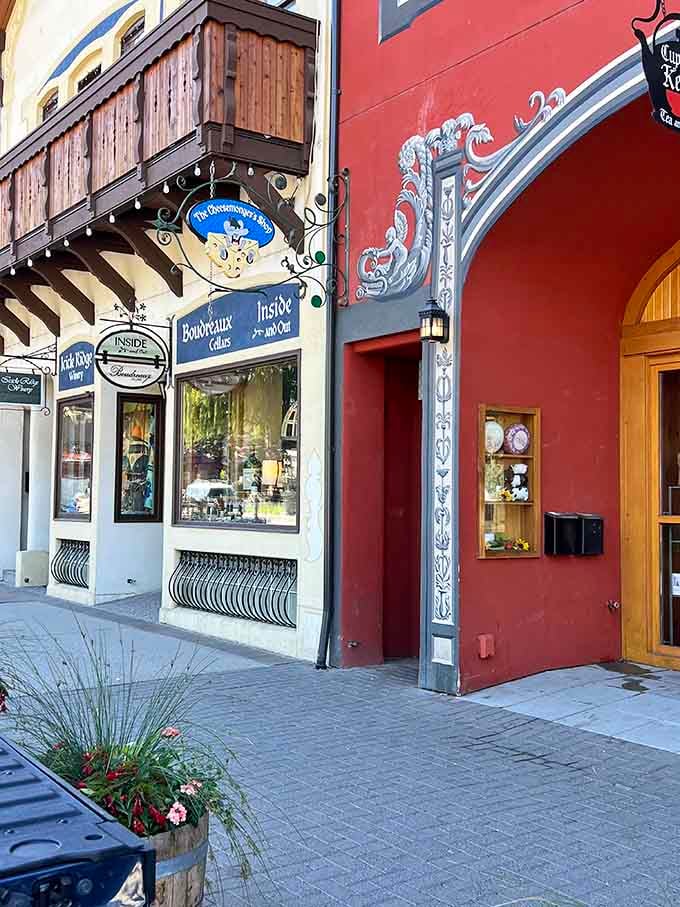 That charming Bavarian storefront isn't just for show; inside awaits a cheese lover's paradise worth the mountain drive.