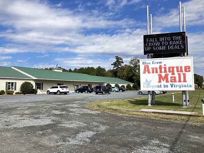 When the sign promises you're about to enter Virginia's largest antique mall, believe it and clear your afternoon schedule accordingly.