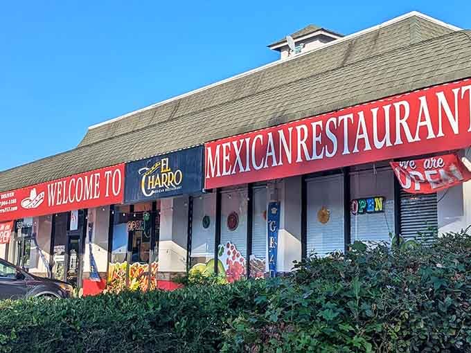 That bold signage isn't shy about announcing what's inside: authentic Mexican food that delivers on its promises.