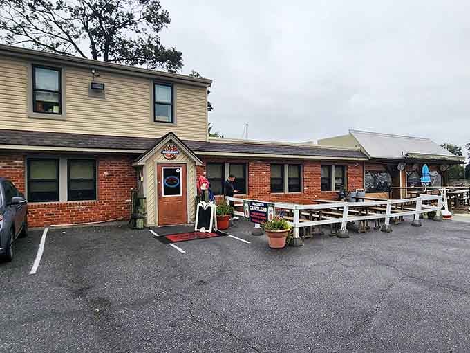 The humble entrance with its white picnic tables outside is where countless Old Bay-covered adventures have begun over the years.