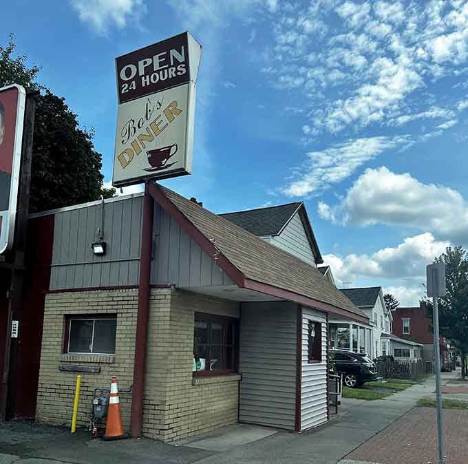 That "OPEN 24 HOURS" sign isn't just decoration&mdash;it's a promise to your stomach at any ungodly hour.