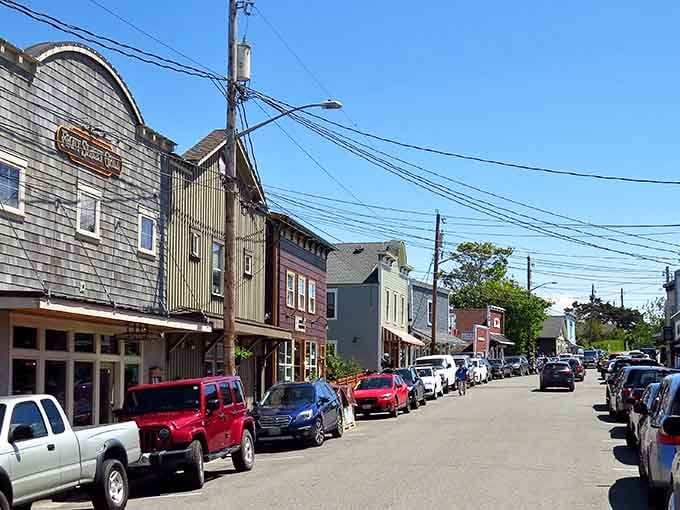 Historic storefronts line the streets like a perfectly preserved time capsule you can actually walk through and enjoy.