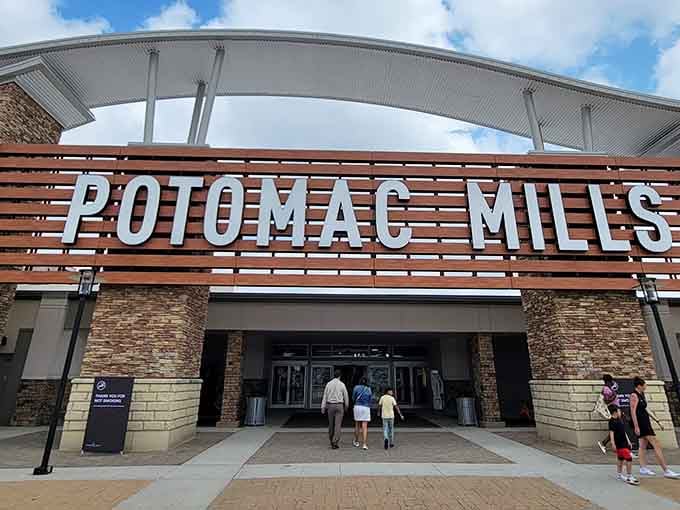 That iconic signage welcomes you to retail paradise where your credit card trembles with anticipation and excitement.