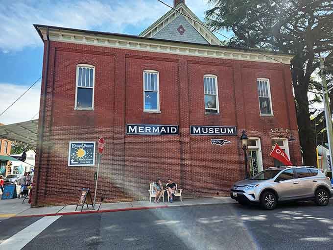 That historic brick building isn't hiding municipal records anymore, it's harboring mermaids and we're totally here for it.