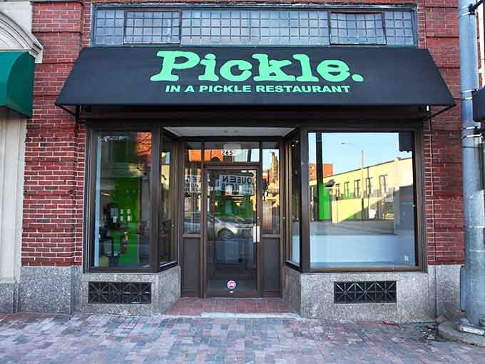 That bright green awning on Moody Street is your beacon to breakfast glory and oversized portions.