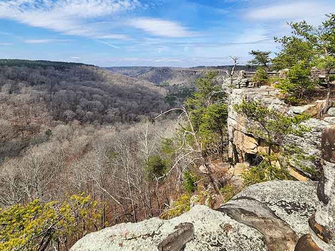When the canyon walls frame a view this spectacular, you understand why people invented photography in the first place.