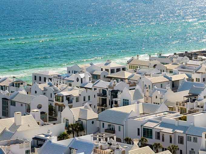 Those white buildings against turquoise water aren't a screensaver, they're your actual weekend destination just hours away.