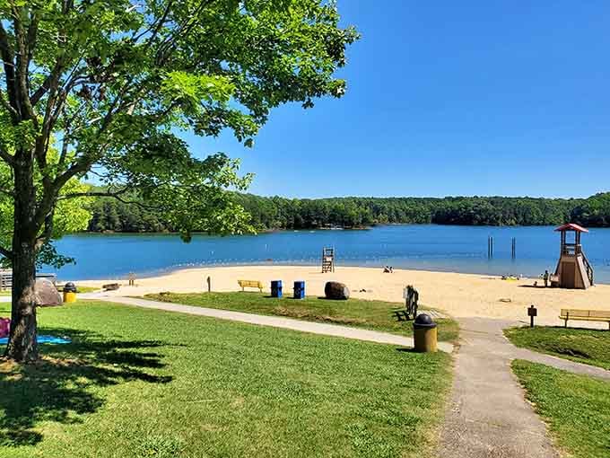 This lakeside paradise offers everything you love about the coast without the saltwater.