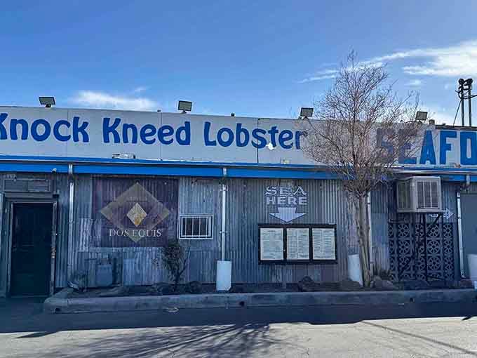 That corrugated metal exterior isn't trying to win beauty contests, just your heart with incredible seafood.