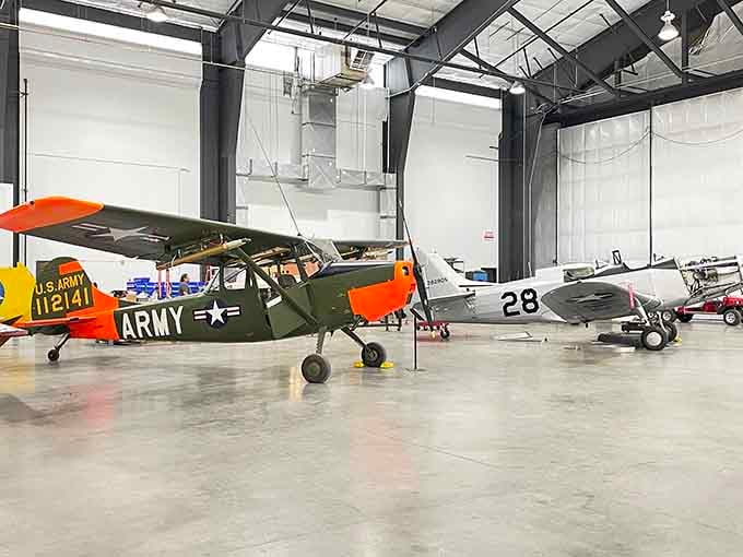 From humble trainers to sleek fighters, this hangar holds more American aviation history than most textbooks.