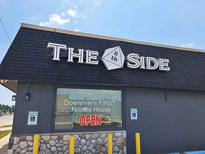 That eight-sided die logo isn't just clever branding, it's a promise of adventure and exceptional noodles ahead.