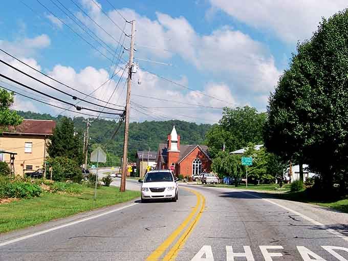 This charming red brick church stands as a testament to small-town Georgia's enduring architectural grace and community spirit.