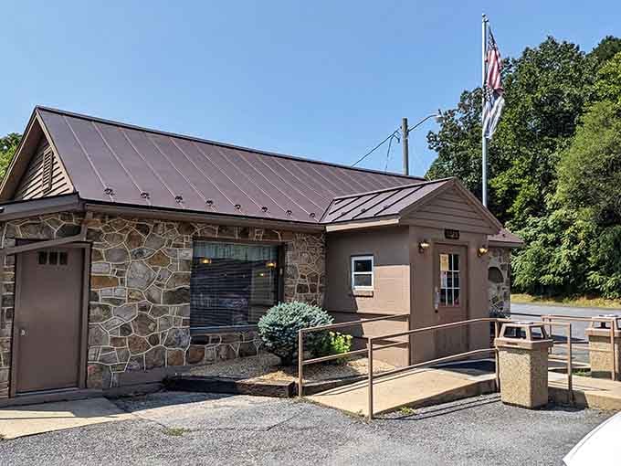 That unassuming stone facade hides breakfast magic that'll make you question every fancy brunch spot you've ever visited.