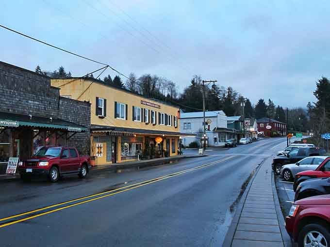 Evening settles over a town that never forgot what community actually means in real life.