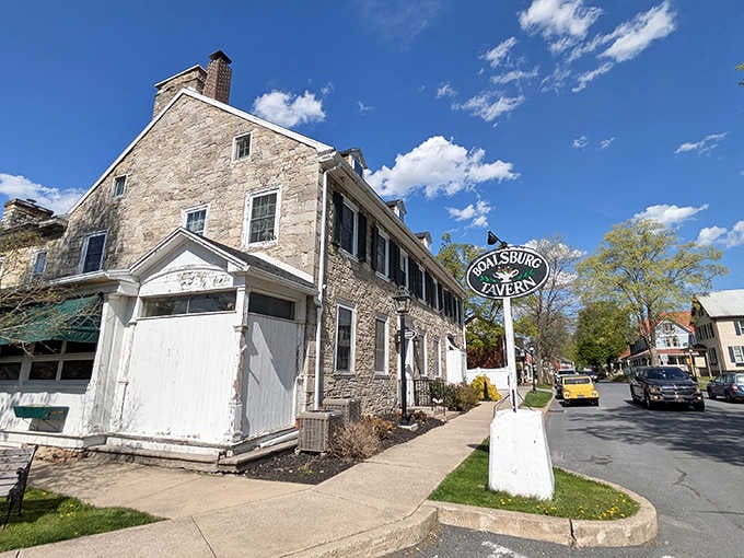 Those weathered stone walls have witnessed two centuries of Pennsylvania history, and they're still standing strong today.