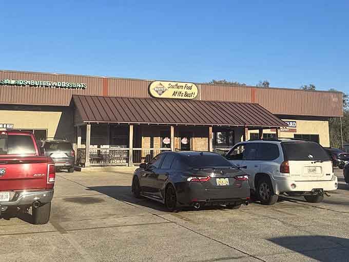 That packed parking lot tells you everything you need to know about what's waiting inside those doors.