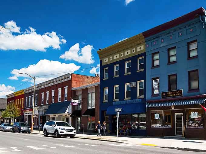 Main Street architecture that makes you want to slow down, look up, and remember when buildings had actual personality instead of corporate blandness.