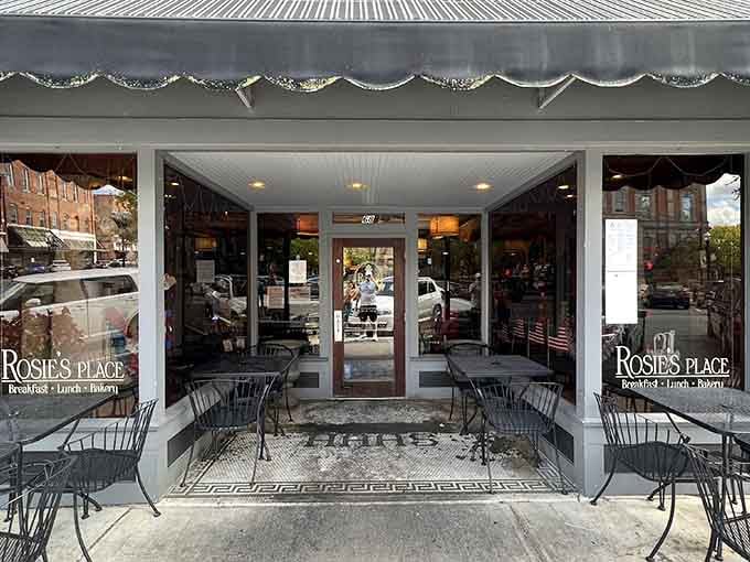 That charming storefront with outdoor seating is calling your name louder than your alarm clock ever could.