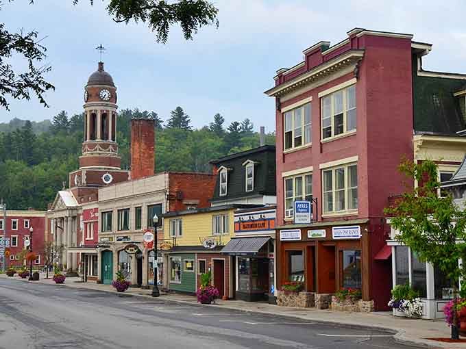 Those colorful storefronts aren't trying too hard, they just naturally look like a movie set come to life.
