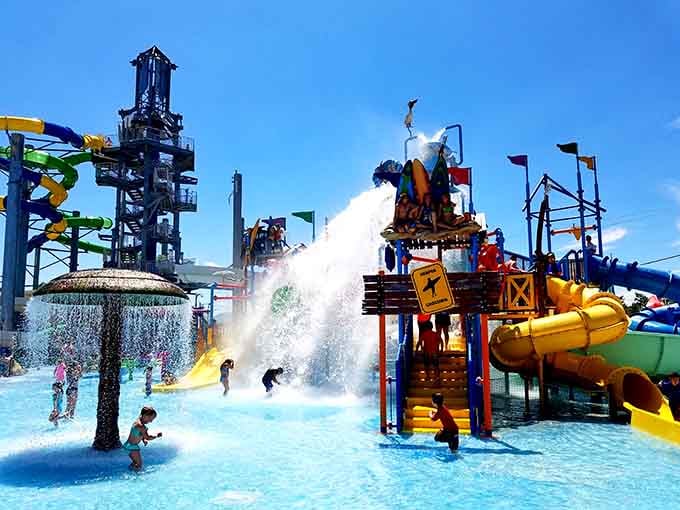 When paradise comes with a splash zone and enough slides to make your inner child very, very happy.
