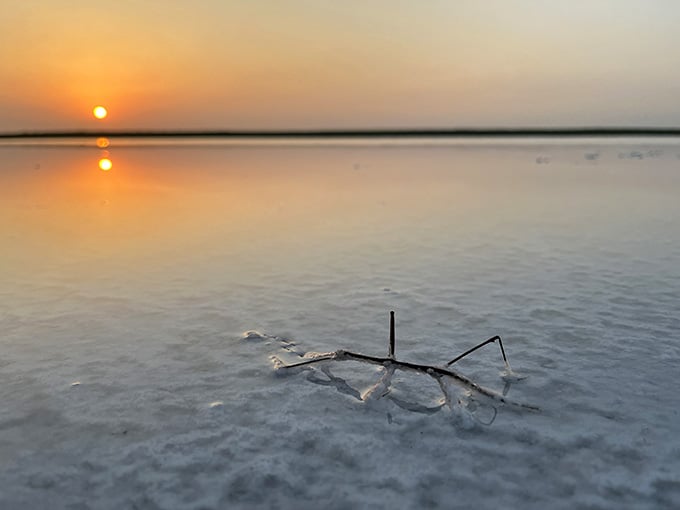 When the sunset turns a Texas salt lake into liquid gold, you know you've found something special.
