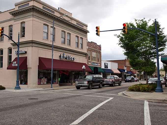 When your downtown looks this good, who needs another generic strip mall with identical chain stores?