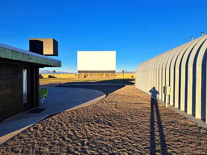 That massive screen rising from the Colorado plains looks like a portal to another dimension of pure entertainment.