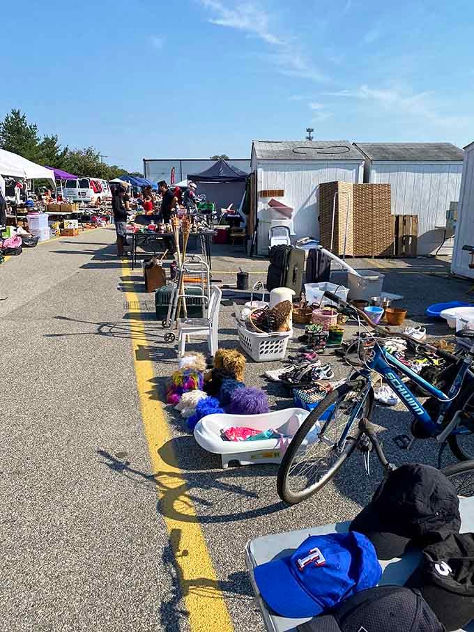 From vintage bicycles to wicker furniture, this parking lot transforms into a wonderland of "I didn't know I needed that."