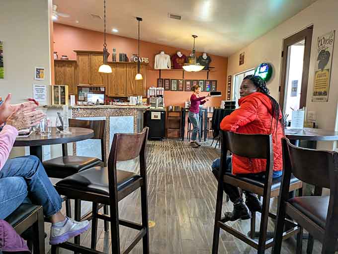 The interior's cozy cafe vibe makes lingering over another glass feel less like indulgence and more like necessity.